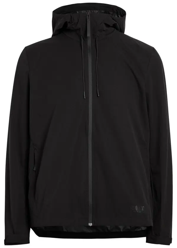 Rains Mito Water-repellant Hooded Jacket - Black