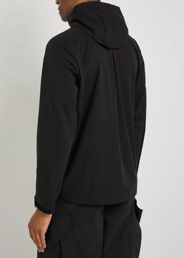 Rains Mito Water-repellant Hooded Jacket - Black