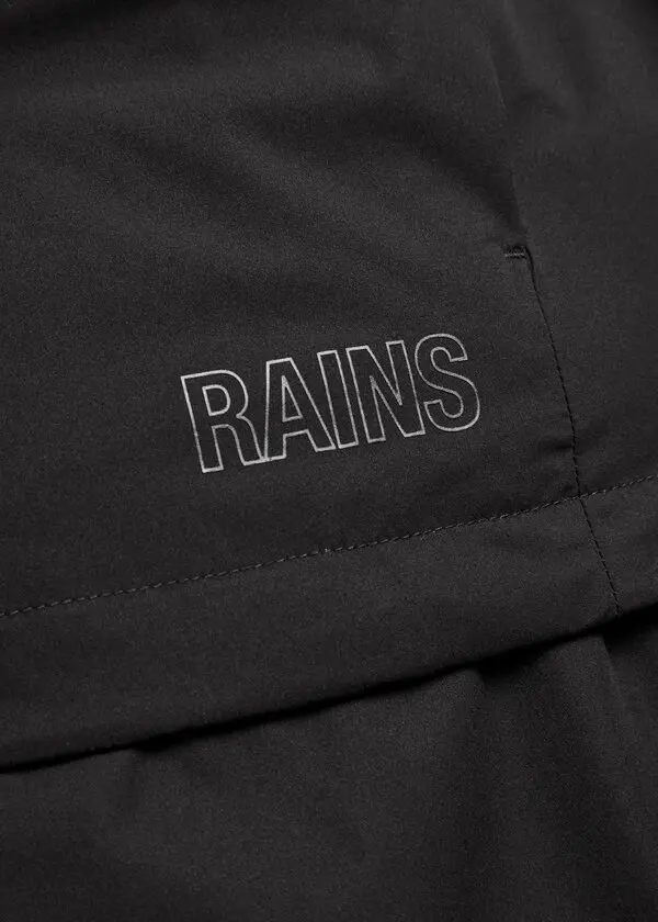 Rains Mito Water-repellant Hooded Jacket - Black