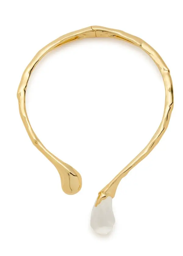 Alexis Bittar Liquid Lucite 14kt-plated Necklace - Gold