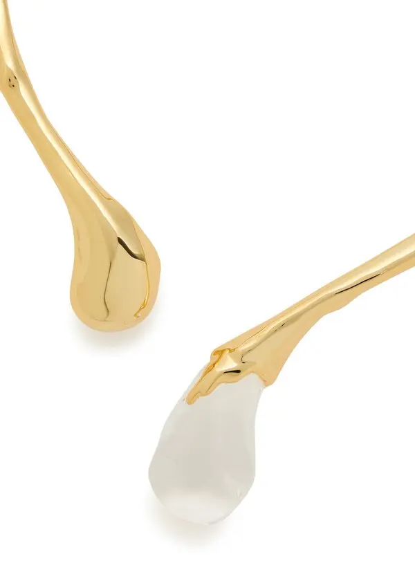 Alexis Bittar Liquid Lucite 14kt-plated Necklace