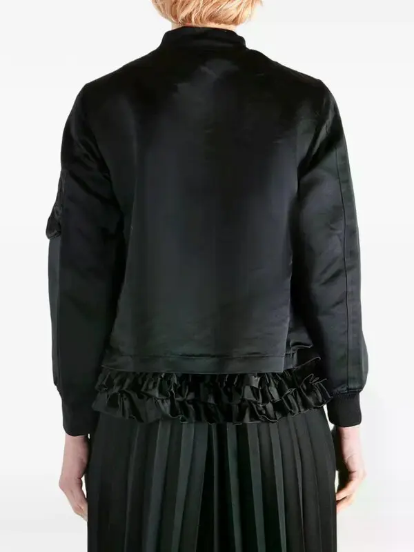 Comme Des Garçons Ruffled Bomber Jacket