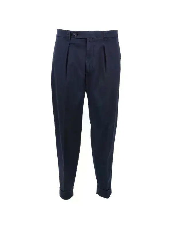 BERWICH Pleated Tailored Trousers - Blue