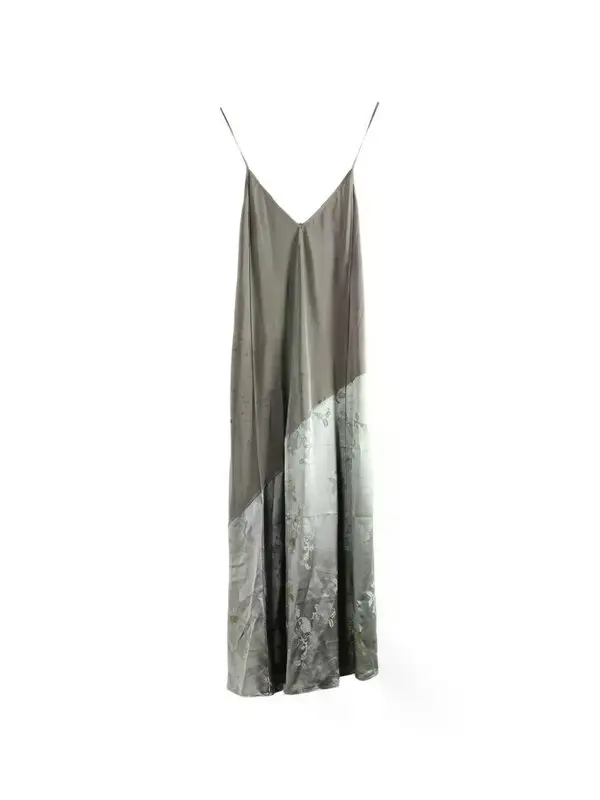MUTEDANCE Floral-jacquard Maxi Dress