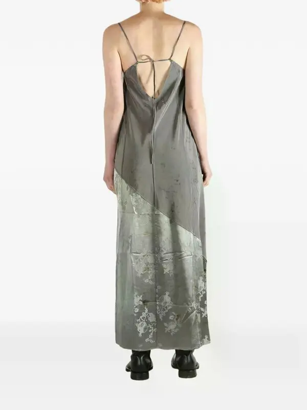 MUTEDANCE Floral-jacquard Maxi Dress