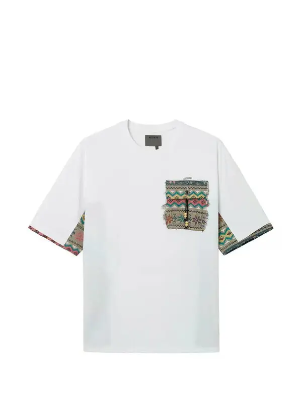MUSIUM DIV. Patchwork Pocket T-shirt