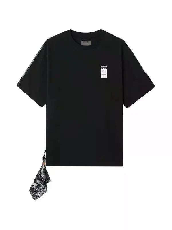 MUSIUM DIV. Bandana-print Cotton T-shirt - Black