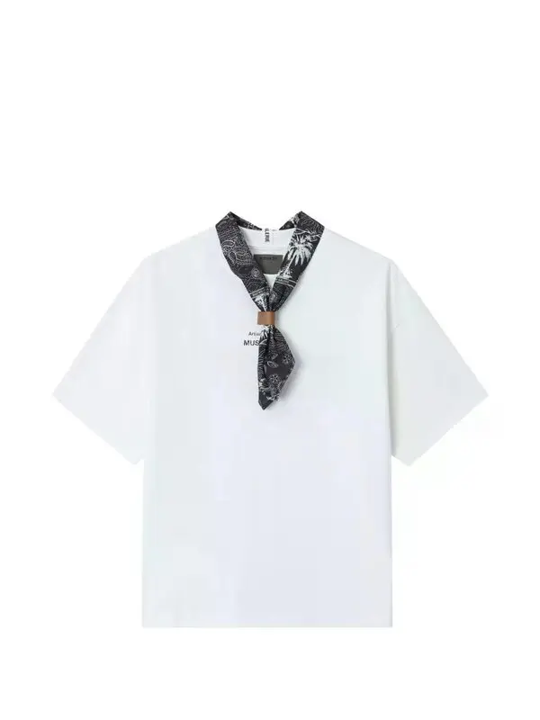 MUSIUM DIV. Printed Collar T-shirt