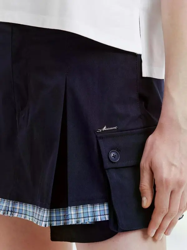 MUSIUM DIV. Pleated Cargo Shorts - Blue