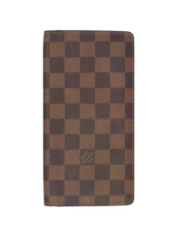 LOUIS VUITTON Check-pattern Wallet - Brown
