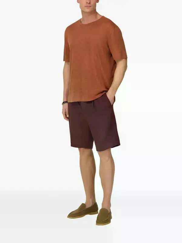 Boggi Milano Linen Drawcord Shorts