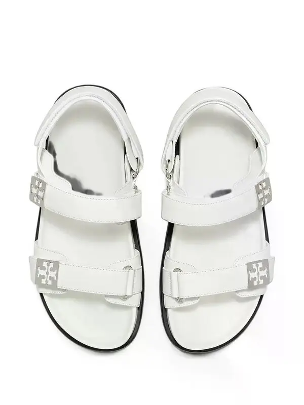 Tory Burch Logo-detail Sandals - White