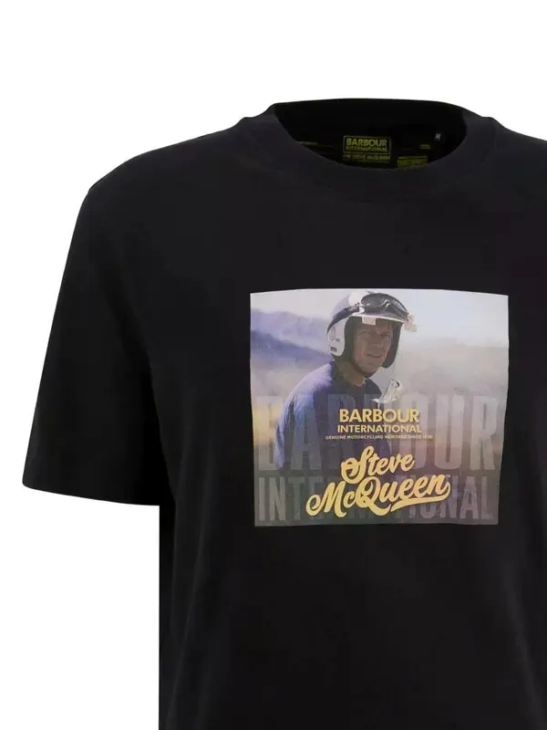 Barbour Photographic-print T-shirt - Black