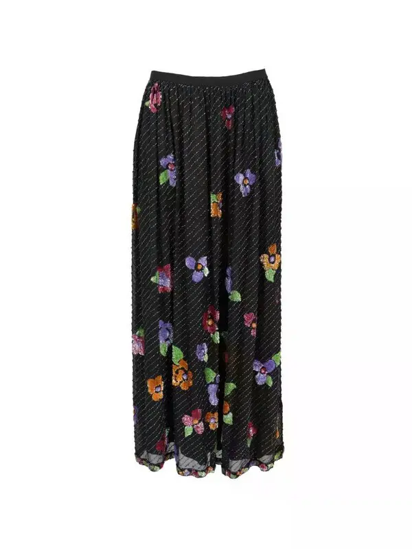 Vintage Beaded Floral Skirt
