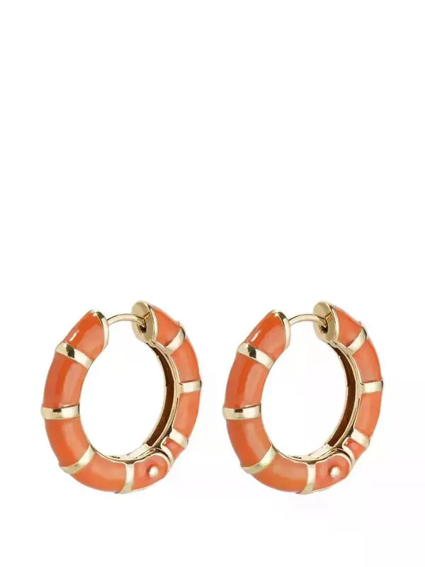 Gas Bijoux Bambou Hoop Earrings - Gold