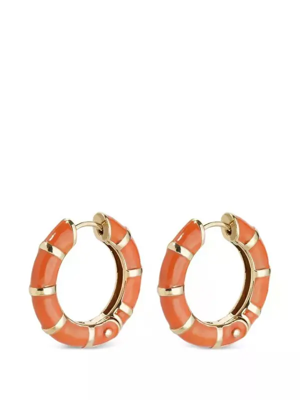 Gas Bijoux Bambou Hoop Earrings - Gold