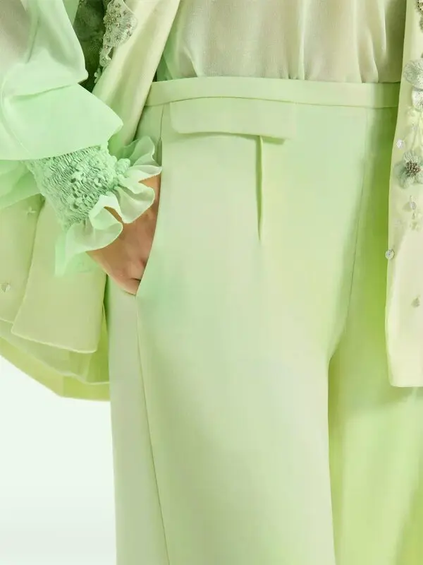 GENNY Flap-pocket Trousers - Green