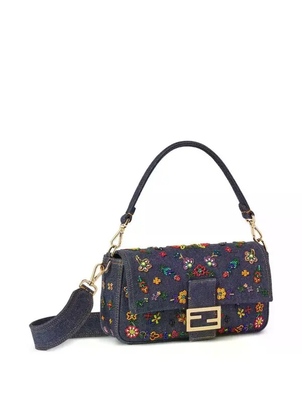Fendi Medium Baguette Shoulder Bag - Blue