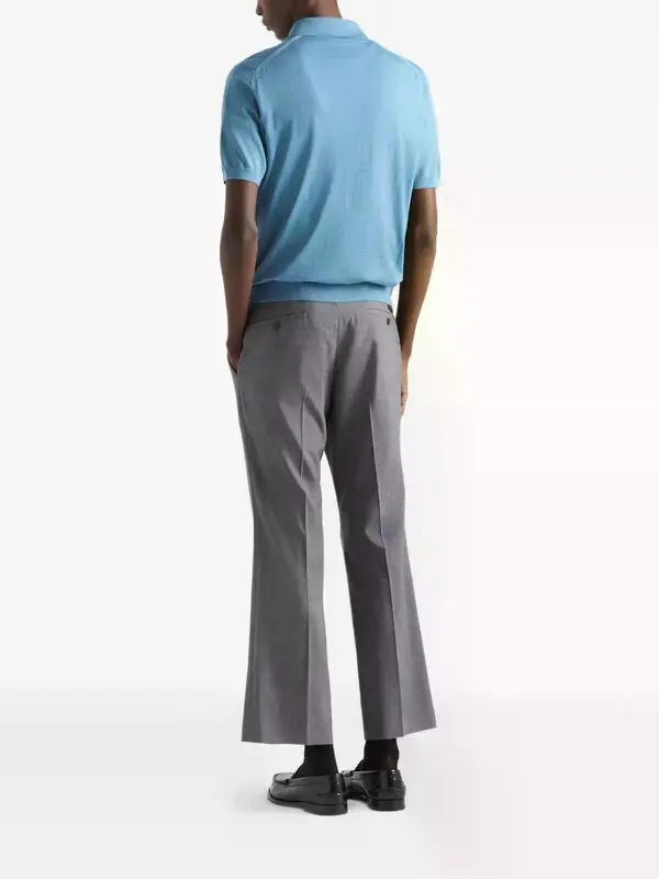 Prada Superfine Wool Polo Shirt - Blue