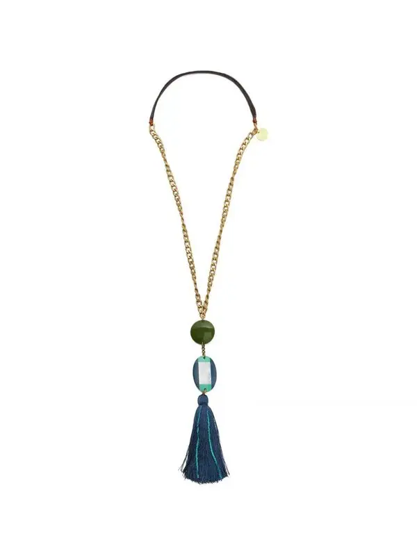 Malìparmi Charm Tassel Necklace - Gold