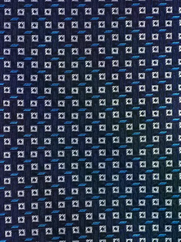 Canali Patterned Neck Tie - Blue