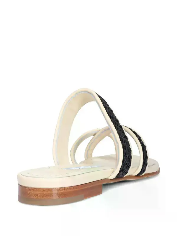 Manolo Blahnik Susara Thong-strap Flat Sandals - Neutrals