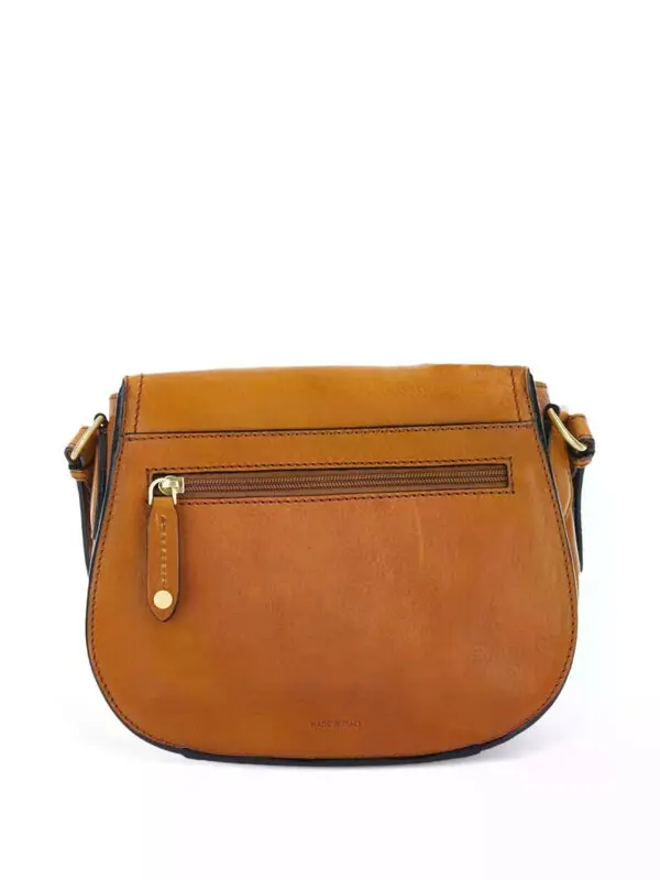THE BRIDGE Buckle-strap Leather Shoulder Bag