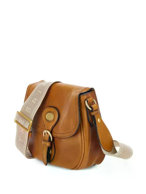 THE BRIDGE Buckle-strap Leather Shoulder Bag
