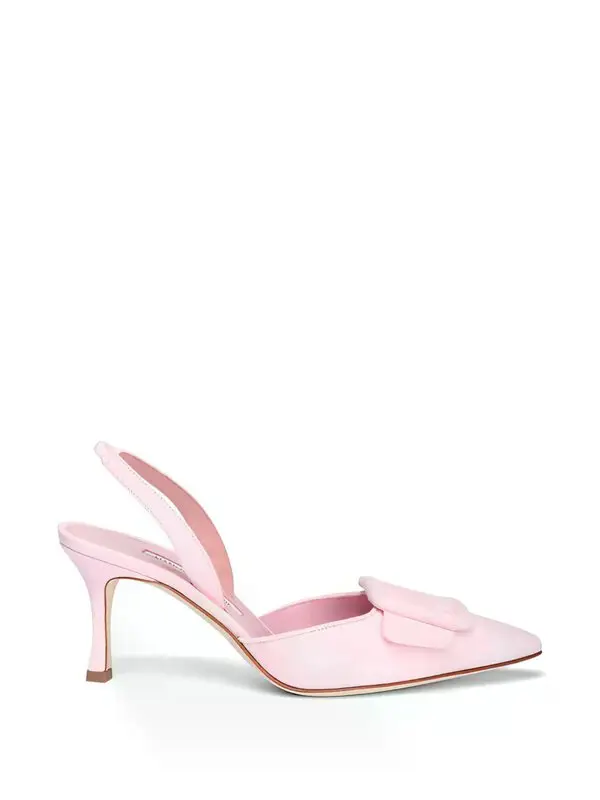 Manolo Blahnik Buckle Sling Sandals