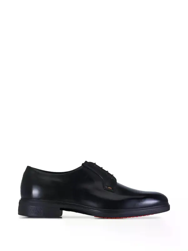 Santoni Leather Derby Shoes