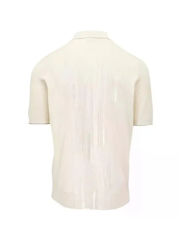Brunello Cucinelli Short-sleeve Buttoned Polo Shirt - Neutrals