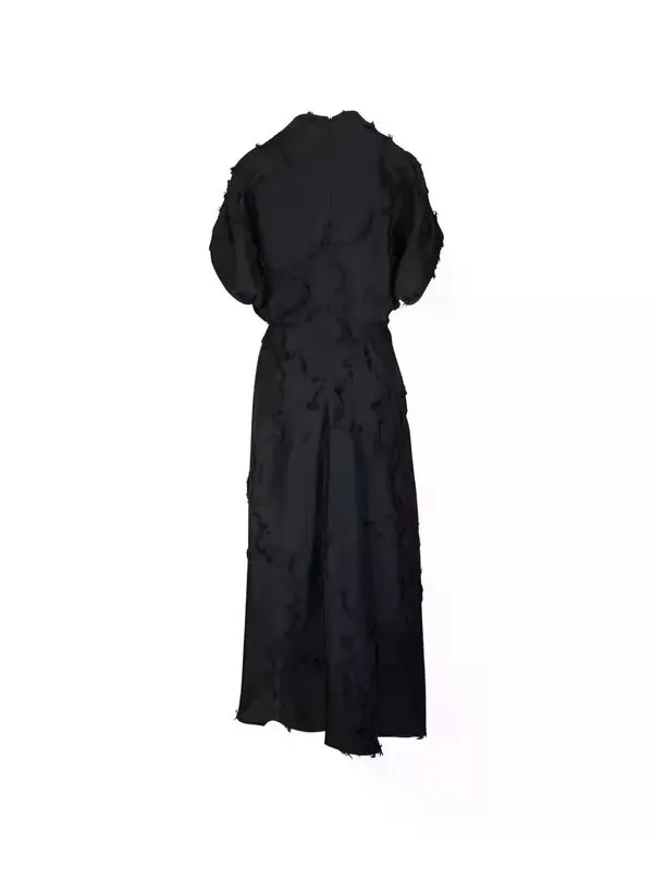 Zero + Maria Cornejo Fil Coupé V-neck Dress