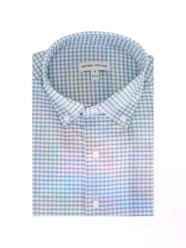 Peter Millar Checked Shirt - White
