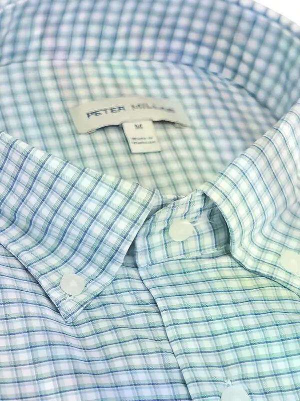 Peter Millar Checked Shirt - White