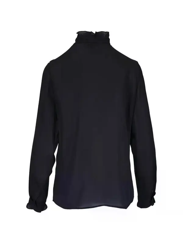 NILI LOTAN Ruffled Blouse - Black