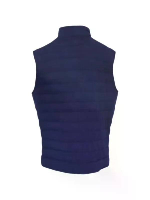 Brunello Cucinelli Buttoned Quilted Waistcoat - Blue