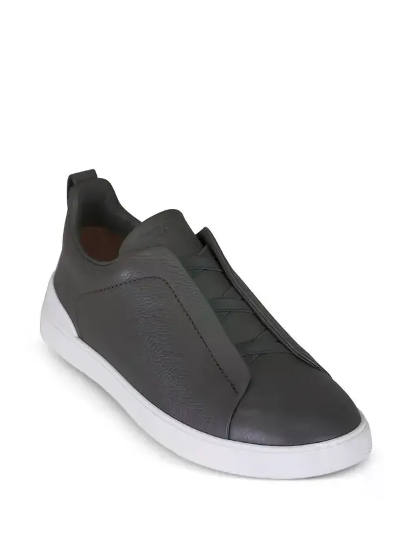 Zegna Triple Stitch Sneakers - Grey