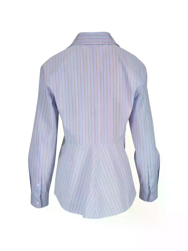 Lafayette 148 New York Striped Button-down Shirt