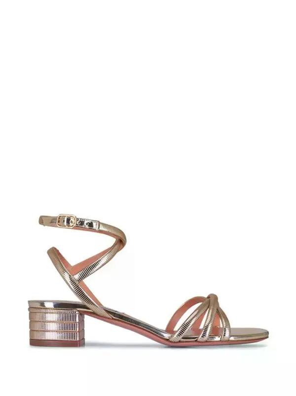 AQUAZZURA Heatwave Strappy Sandals - Gold