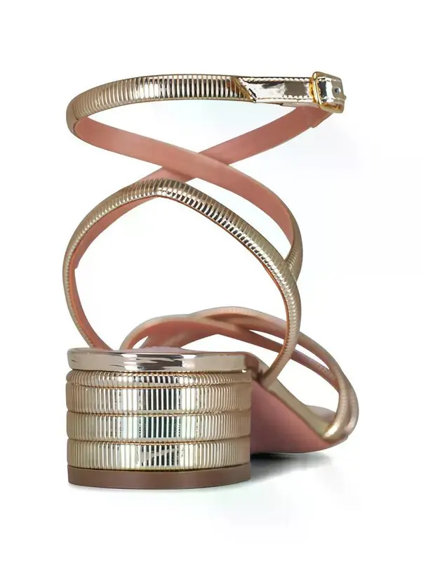 AQUAZZURA Heatwave Strappy Sandals - Gold