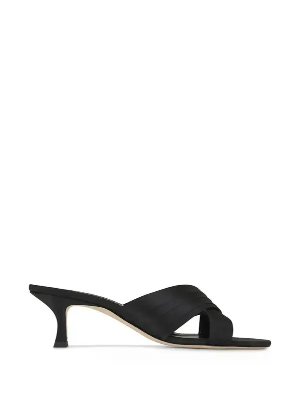Manolo Blahnik Crossover Strap Sandals