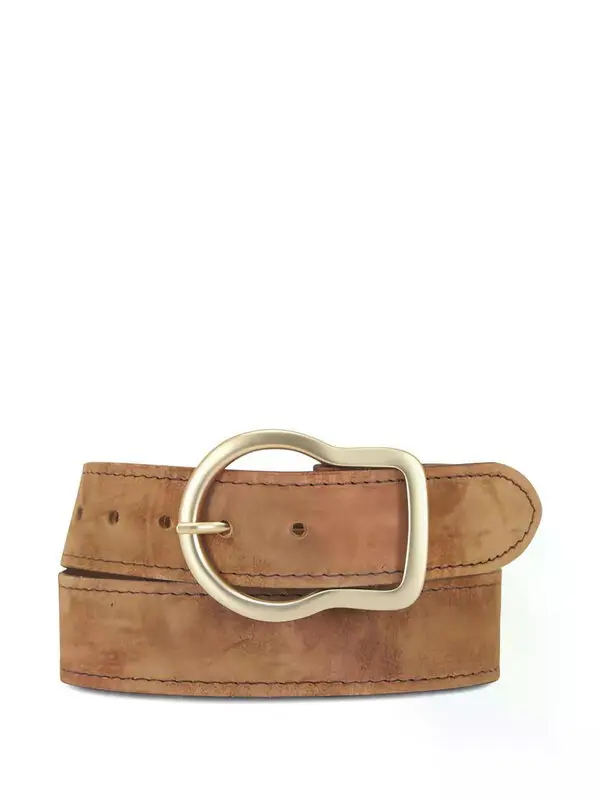 Dorothee Schumacher Suede Buckle Belt - Neutrals