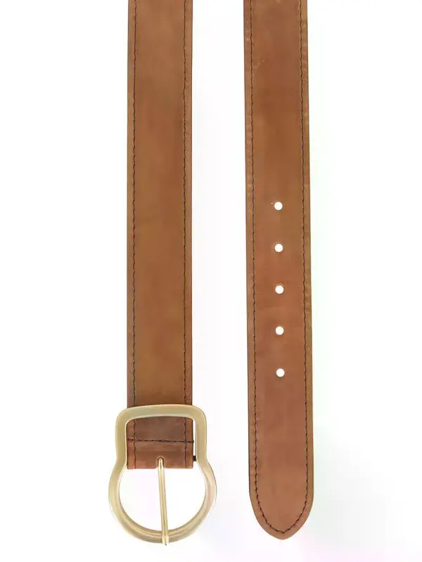 Dorothee Schumacher Suede Buckle Belt - Neutrals