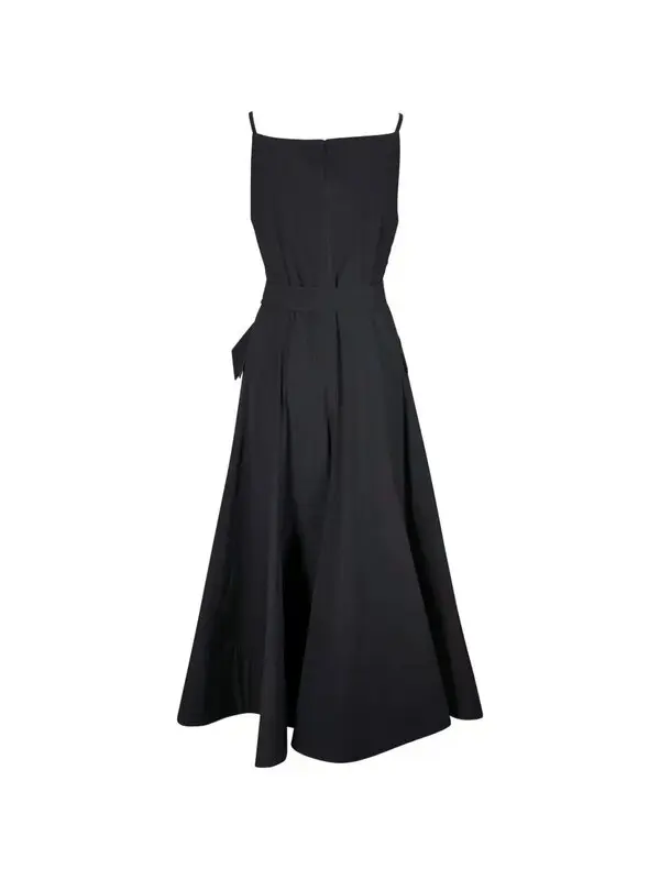 Lela Rose Bow-belt Midi Dress