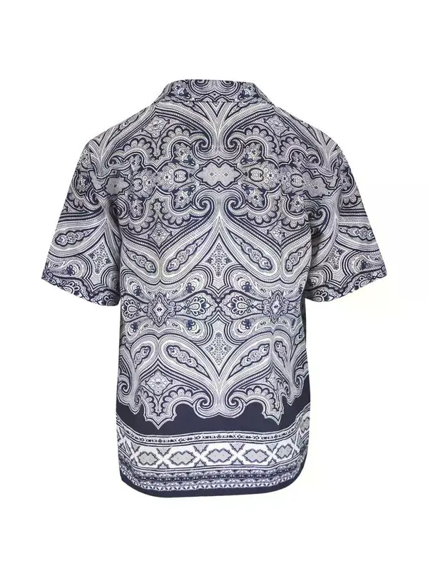 Orlebar Brown Paisley Woven Shirt - Blue