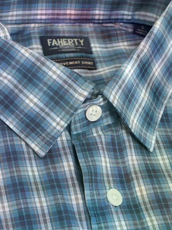 Faherty Brand Plaid Shirt - Blue