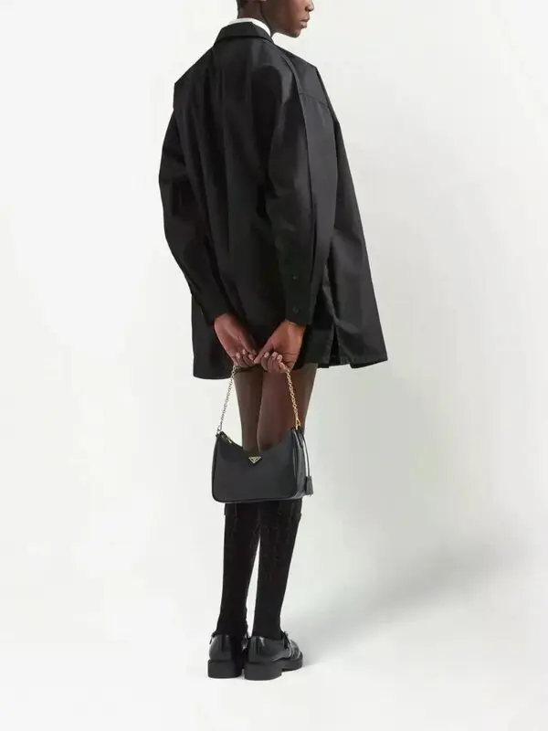 Prada Re-edition 2005 Saffiano-leather Shoulder Bag - Black