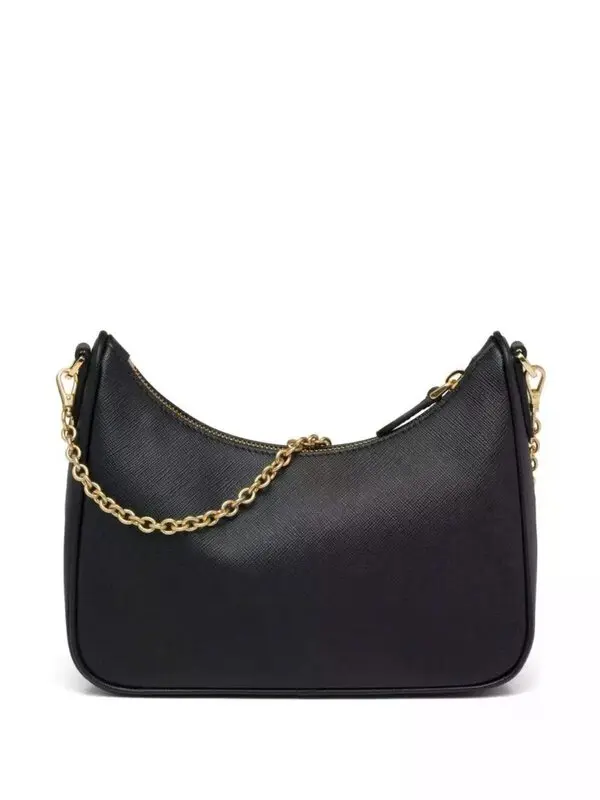 Prada Re-edition 2005 Saffiano-leather Shoulder Bag - Black