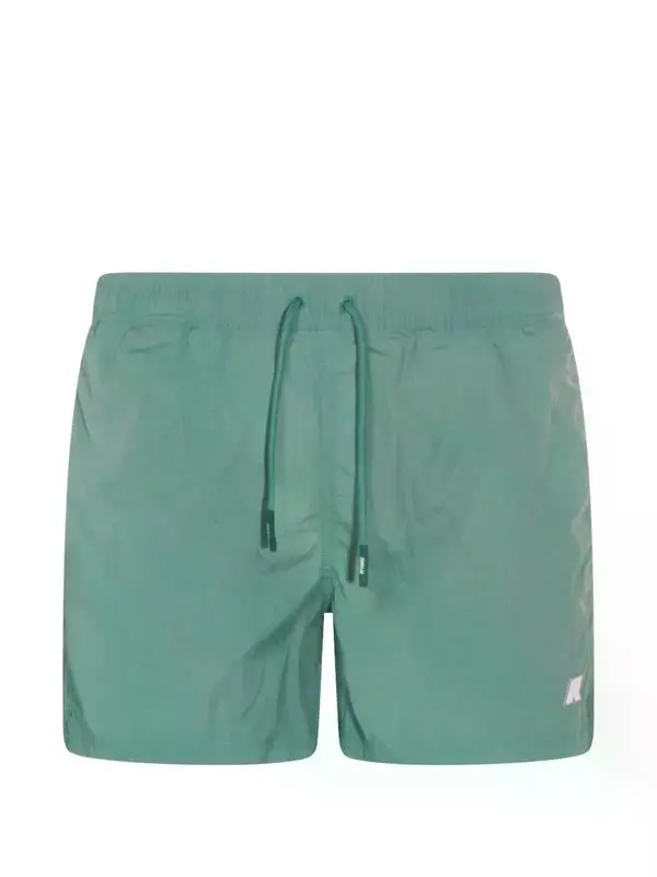 K-WAY Logo Swim Shorts - Green