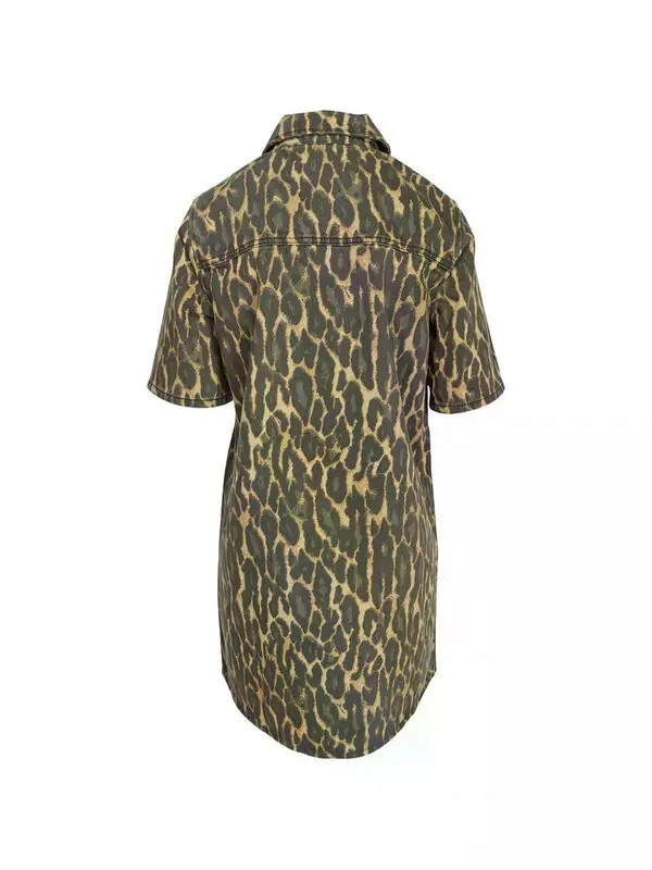 GANNI Animal-print Mini Dress